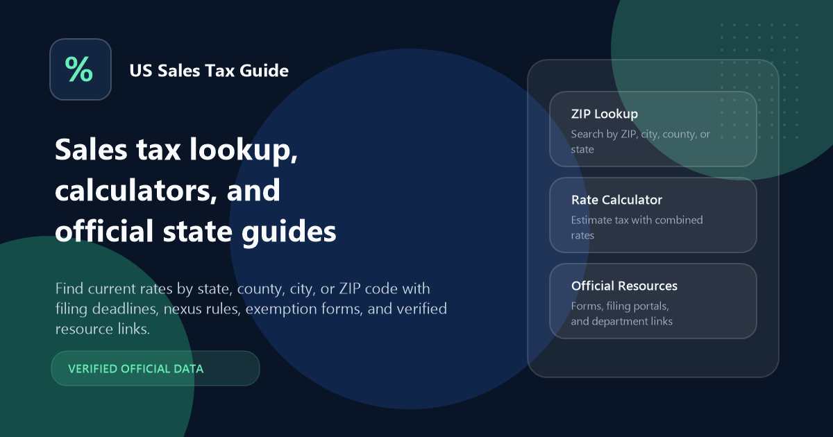 Texas Sales Tax Rate, Lookup & Calculator 2026